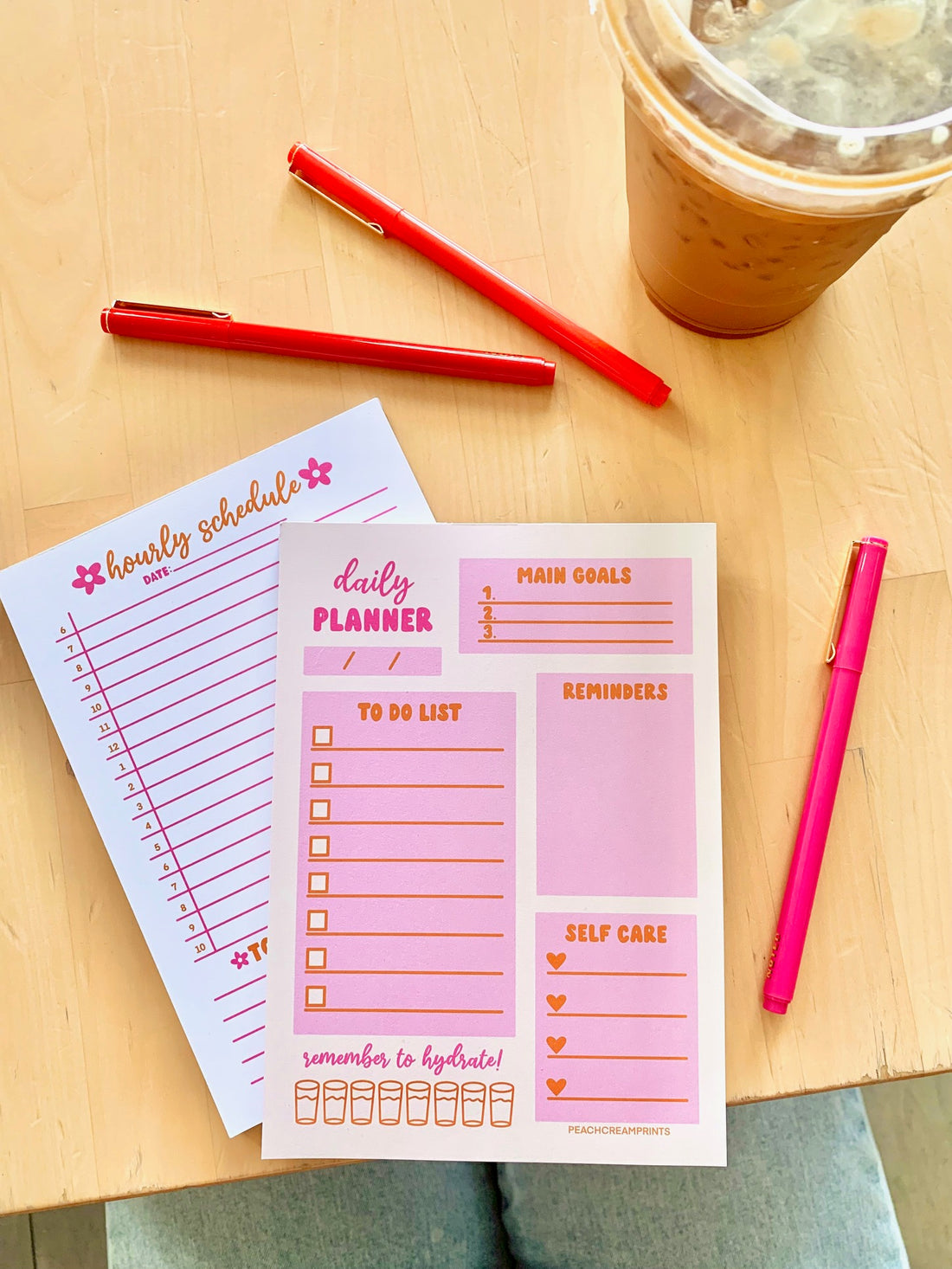 MINI DAILY PLANNER NOTEPAD – peachcreamprints