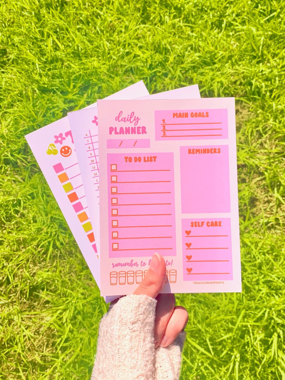 MINI DAILY PLANNER NOTEPAD – peachcreamprints